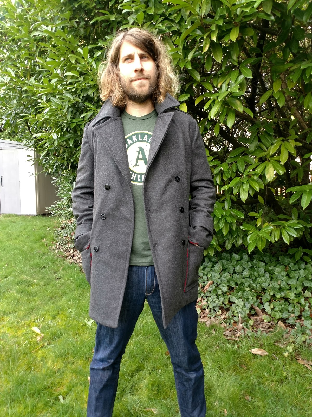 Completed: Goldstream Peacoat by Thread Theory Designs
