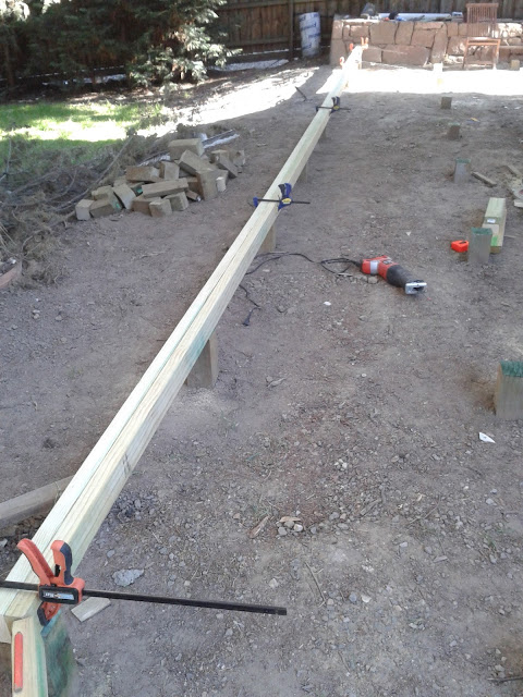 Let's Build a Deck: Time to build a deck. Laying down the bearers