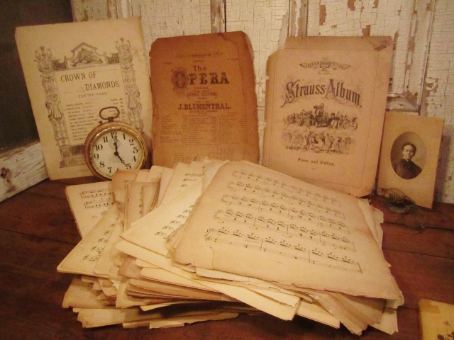 A Symphony of 1800's Sheet Music - Knick of Time