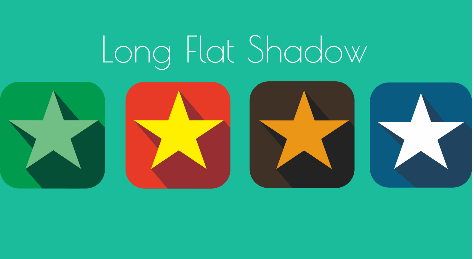 Cara membuat Long Flat Shadow di Coreldraw