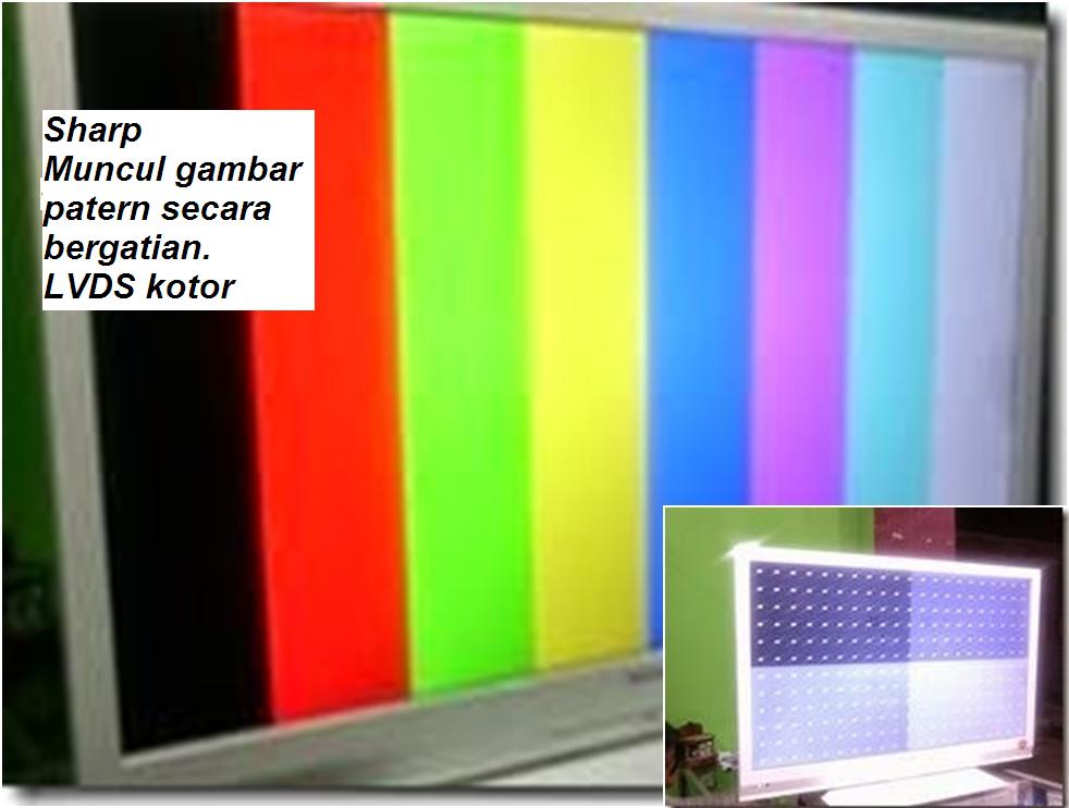 master-lcd repair: Layar muncul gambar Test-Pater RGB