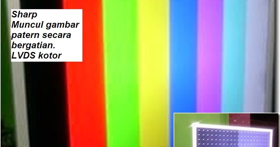 master-lcd repair: Layar muncul gambar Test-Pater RGB