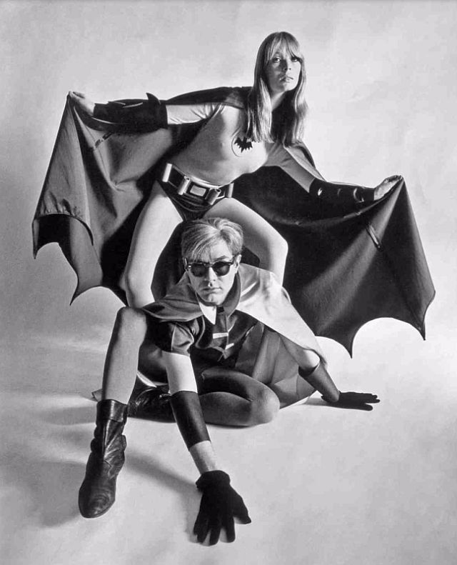 Funny Photo Shoot of Nico and Andy Warhol as Batman and Robin for ...