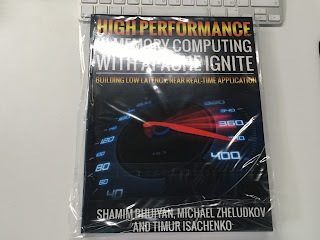 Unboxing of the first copy of the book High performance in-memory computing with Apache Ignite