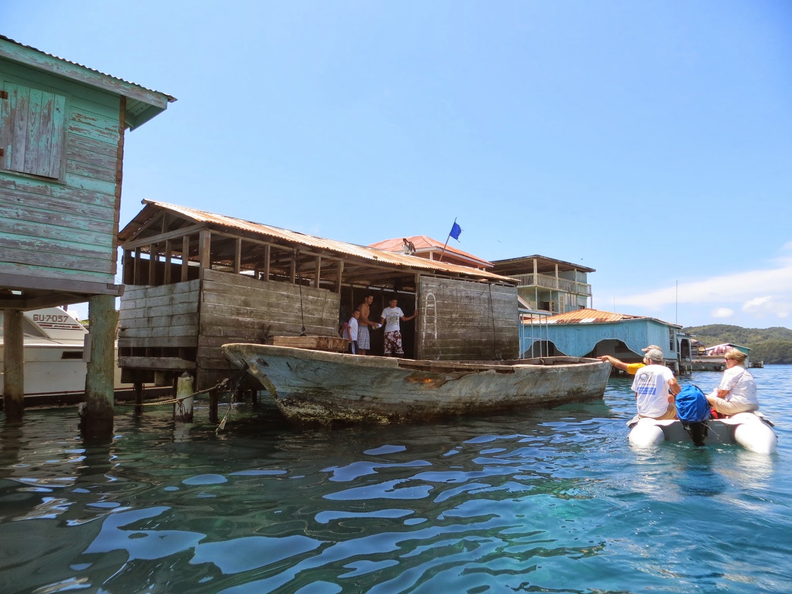 Sailing, sailing,: Bonacca, Guanaja, Honduras