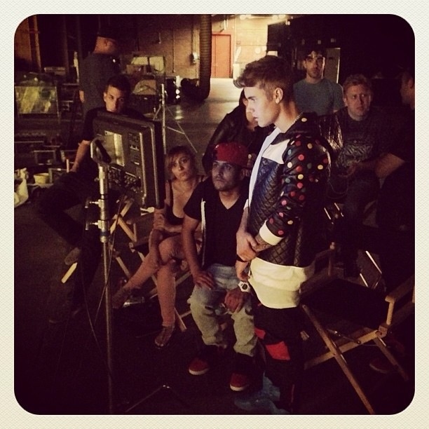 ¡Justin Bieber en el set de Lolly! ~ Justin Bieber Noticias