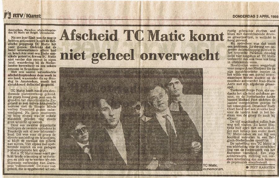 Oostendenoars: T.C. Matic