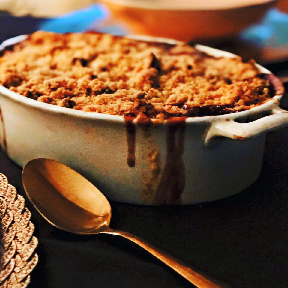 Jo's Blue AGA: Toffee Apple Crumble