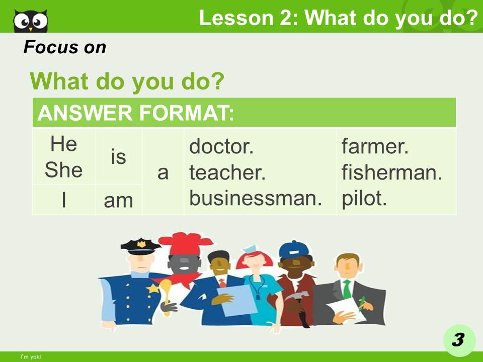 YOKITALK: Unit 5_Lesson 2 My father is a doctor