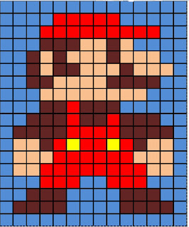 My Idle Little Hands: Granny Square Super Mario Grid