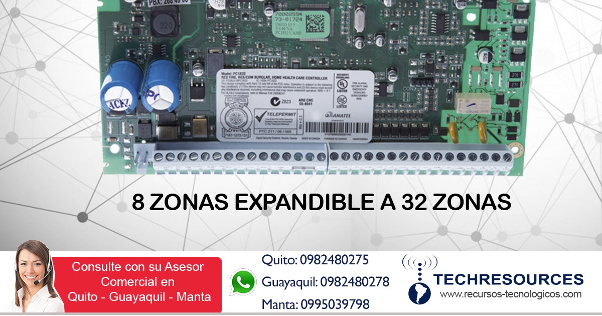 Techresources.Cia.Ltda -Tarjeta DSC 1832- Importador y Distribuidor ...