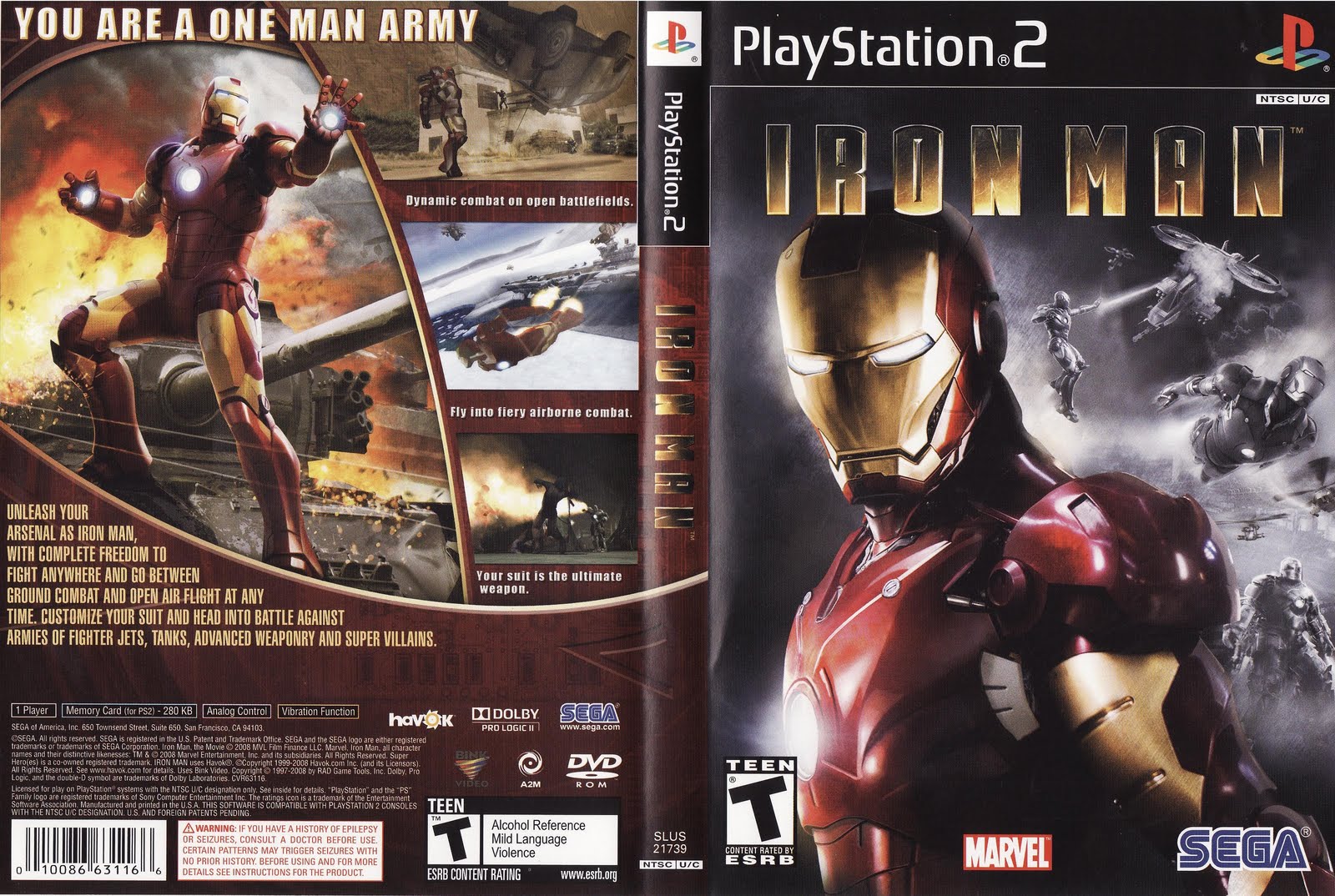 Filmes Prediletos Nota 10 PS2: PS2 Iron Man