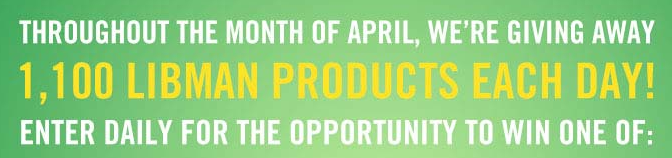New Giveaway – 1,100 Libman Products Given Away Every Day!