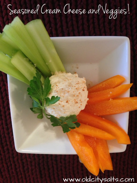 Simply Elevate...A Culinary Journey: Seasoned Cream Cheese and Veggies