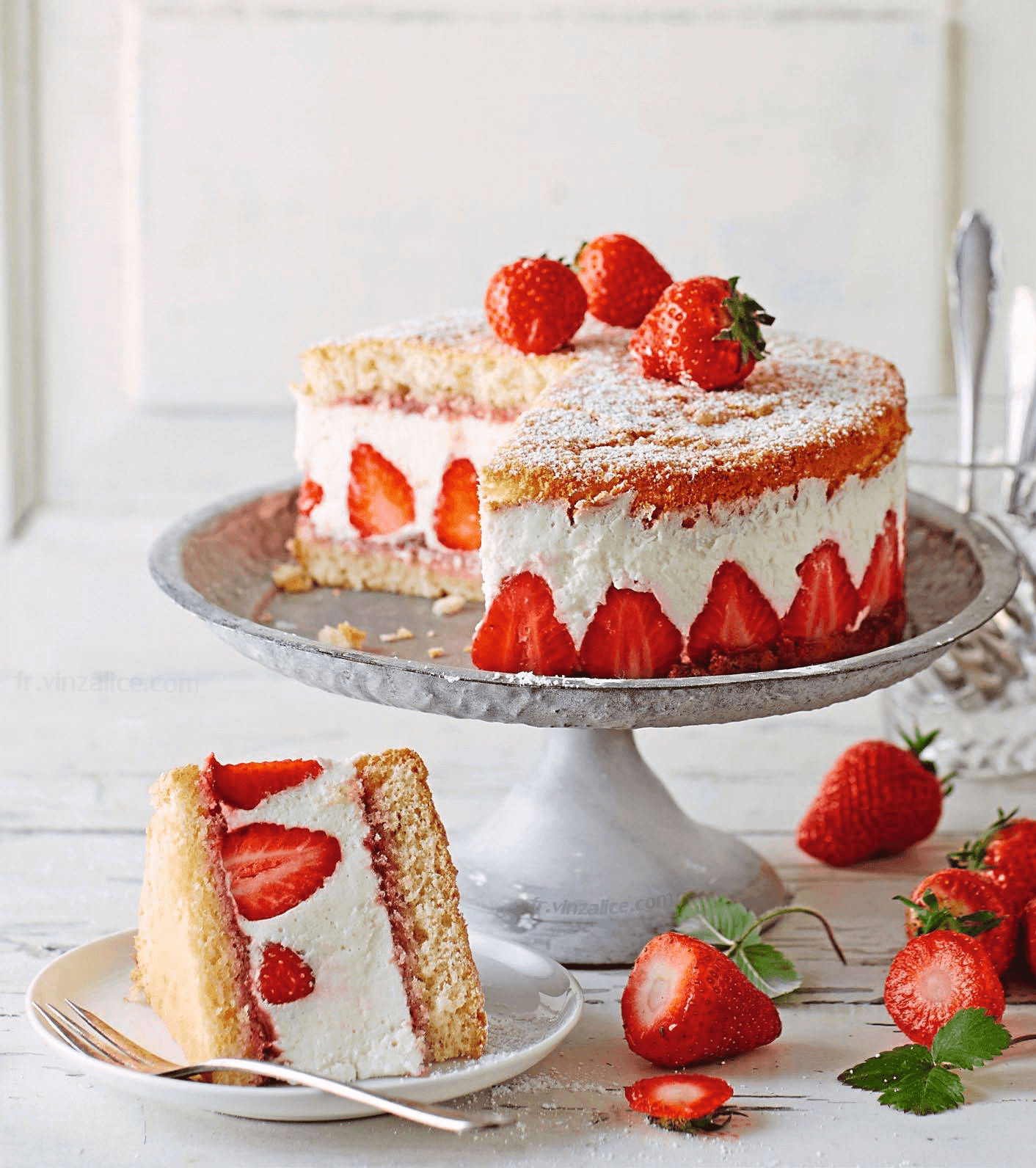 Cheesecake fraise-coco - Vinzalice Magazine