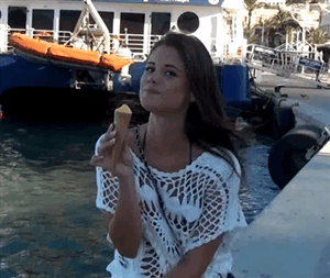 Caprice eating an ice cream | FUNNY