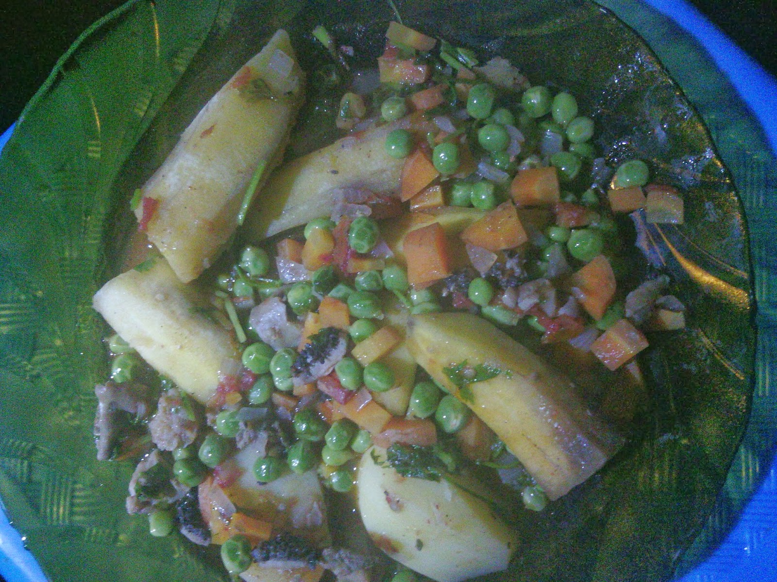 PURE RECIPES: Matoke with Matumbo and peas