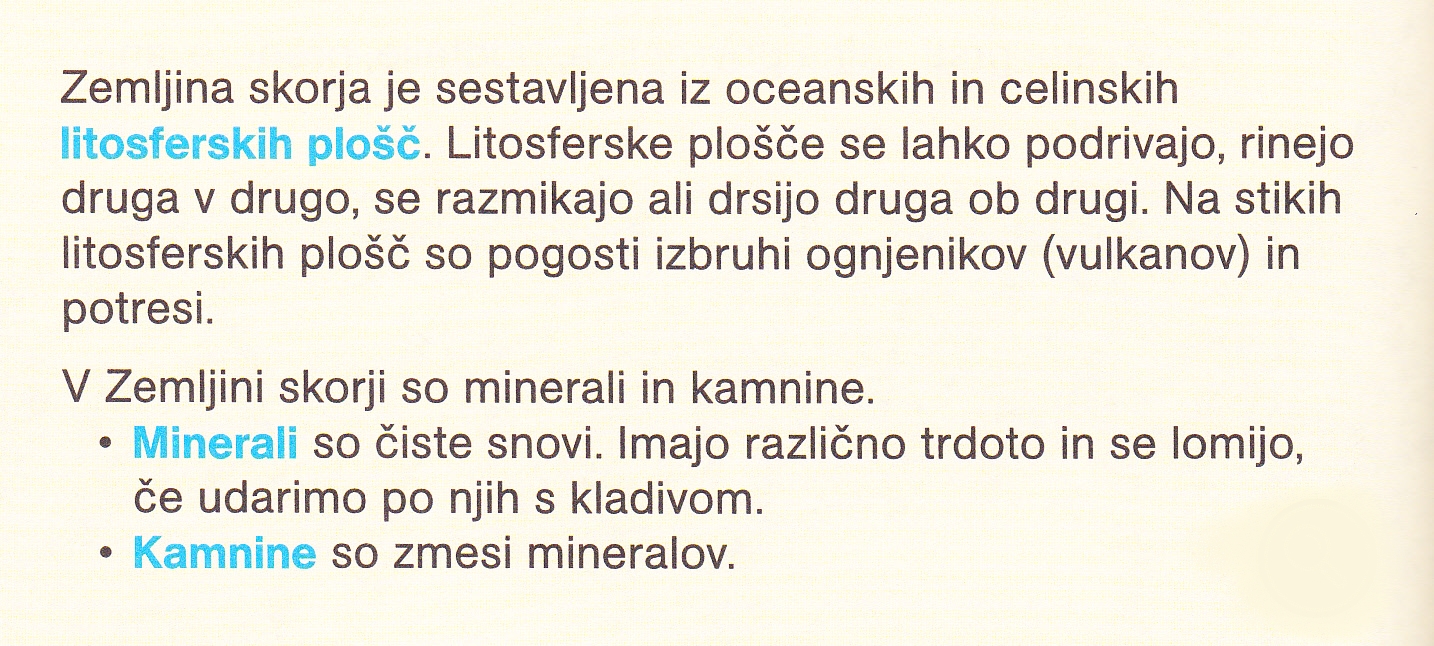 Naravoslovje 6: Zgradba Zemlje