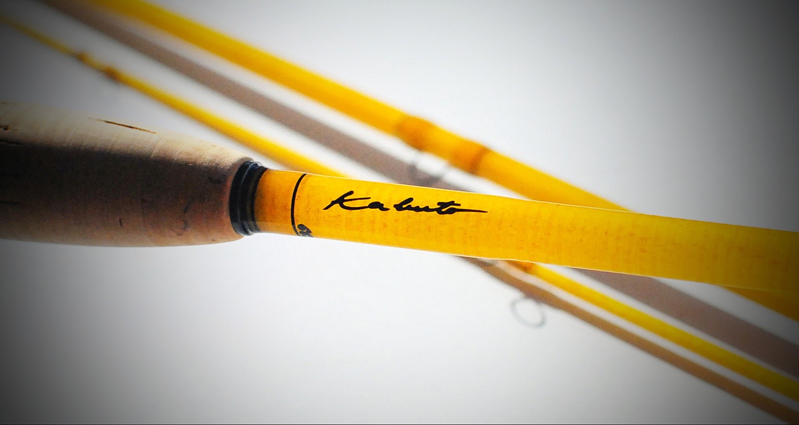 Handcrafted graphite and fiberglass fly rods: Kabuto brown 6'6" 2wt.