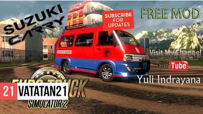 MOD MOBIL SUZUKI CARRY ANGKOT PICKUP BY YULI INDRAYANA - Mod ETS2 By ...