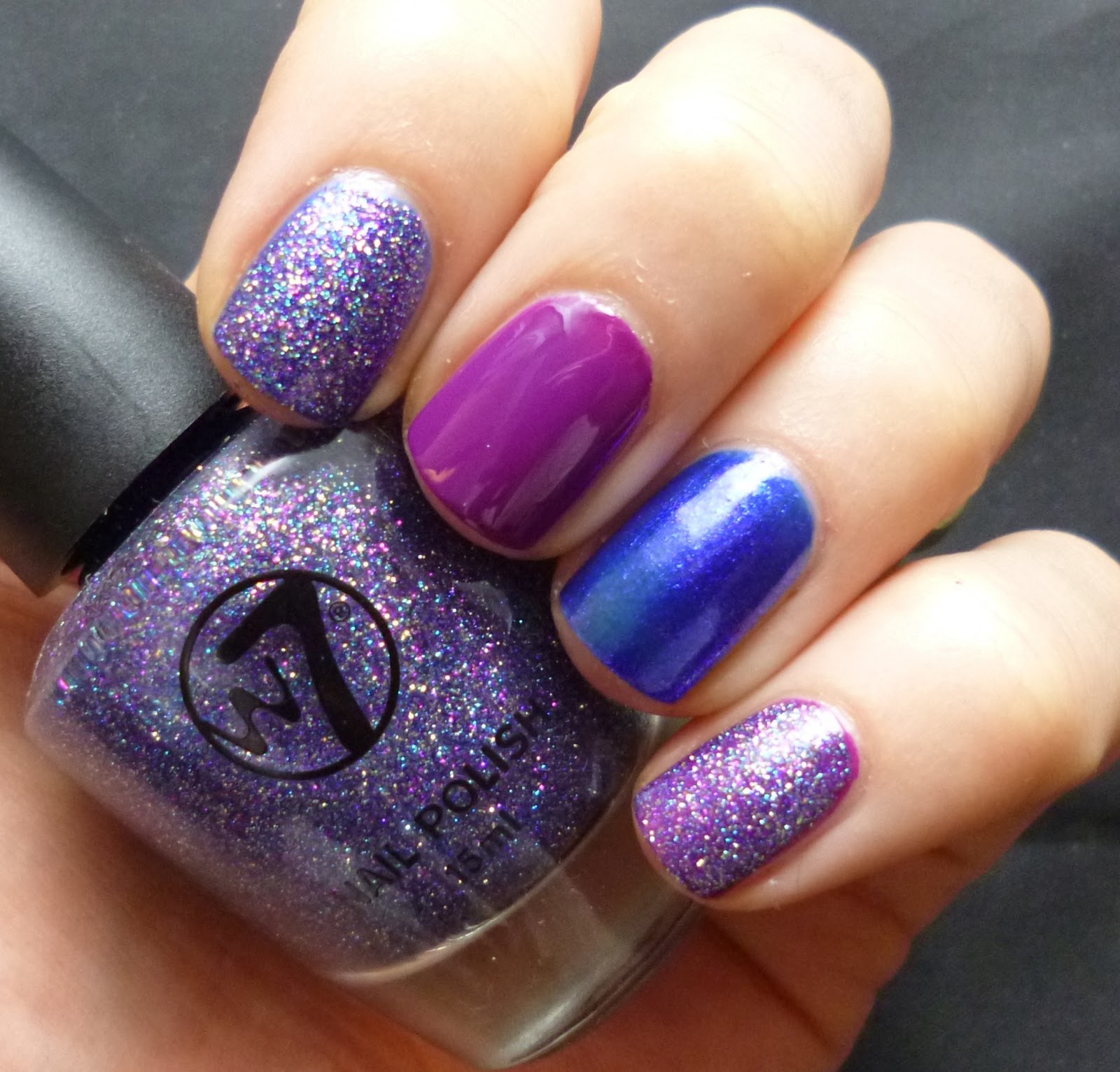 Lou is Perfectly Polished: Blue and Purple Mix Up