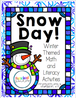 Preschool Wonders: Snow Day! Winter Themed Activities!