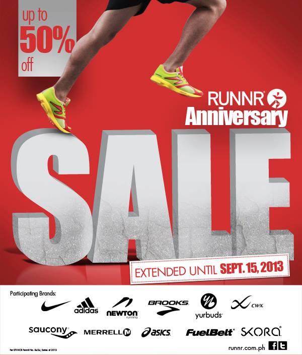 Manila Shopper: Toby's Sports & RUNNR Anniversary SALE: Aug-Sept 2013