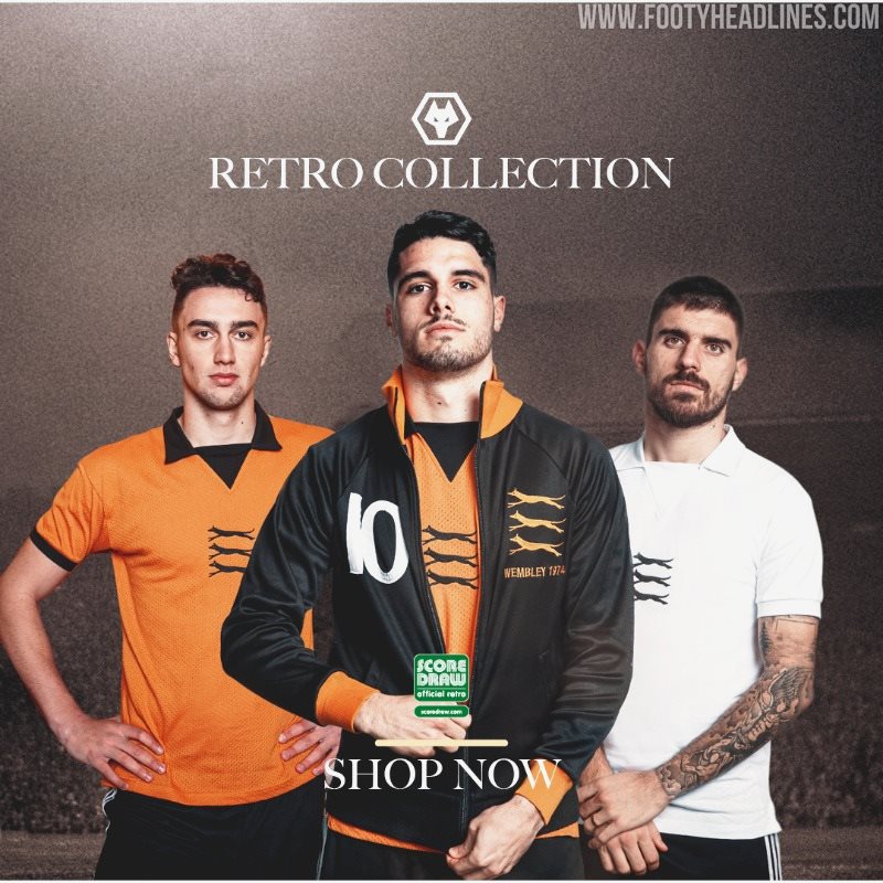 Amazing Wolves Retro Kit Collection Released - Footy Headlines