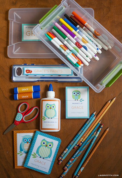 My Owl Barn: Personalized School Labels For Free