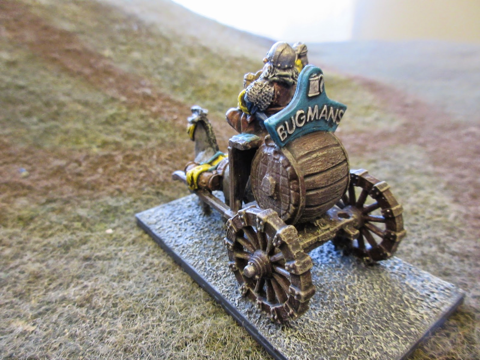Mars-Miniatures: Bugman's Beer Cart and Prince Ulther's Imperial Dwarfs