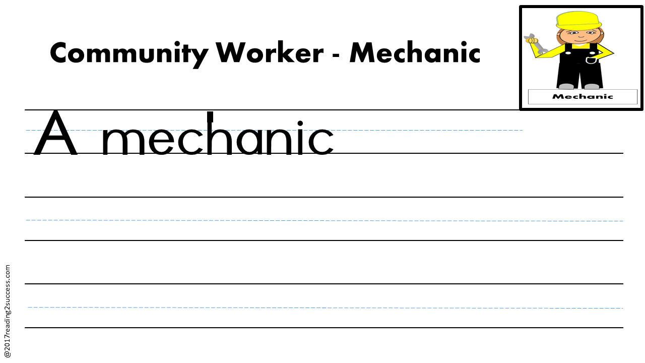 Reading2success: Writing - Community Jobs!