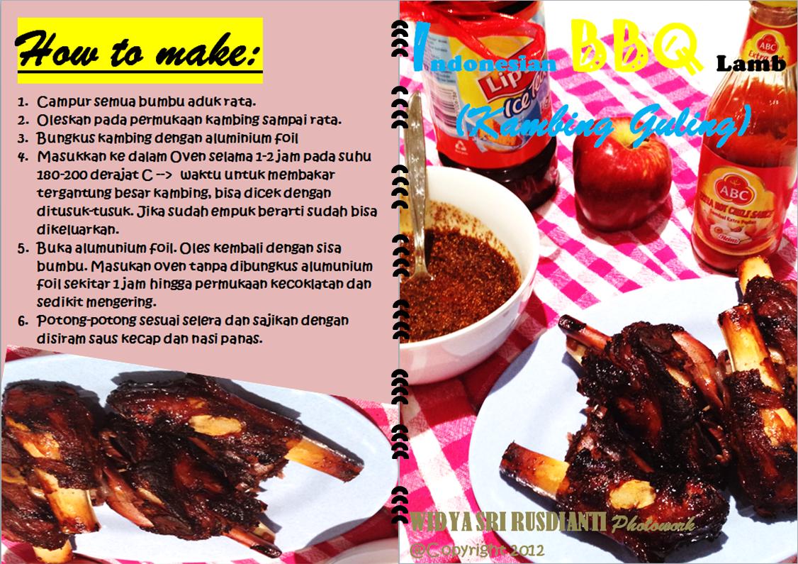Widya Sri Rusdianti's Kitchen: INDONESIAN BBQ LAMB (KAMBING GULING)