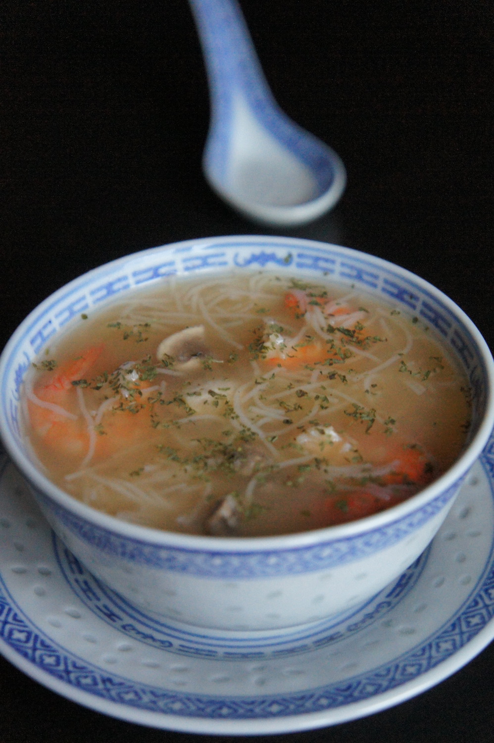 Soupe aux crevettes et aux vermicelles de riz