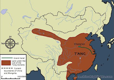 Tang Dynasty: Map of the Tang Dynasty