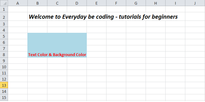 How To Apply Cell Text And Background Color In An Excel Sheet Using Epplus C Part Two