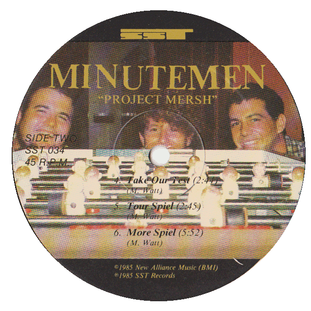 Collector Not Completist: Minutemen, Project Mersh (SST, 1985)