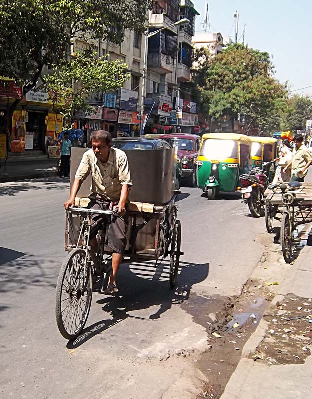 Stock Pictures: Cycle carts with three wheels