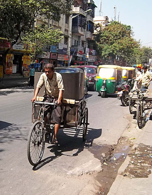 Stock Pictures: Cycle carts with three wheels