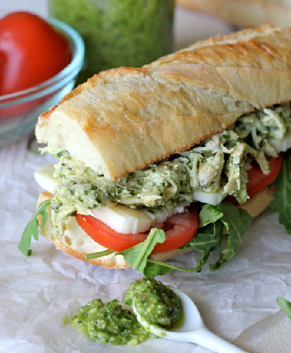 Chicken Pesto Sandwich - Yummi Recipes