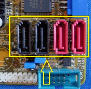 CONECTOR SATA EN LE PLACA MADRE