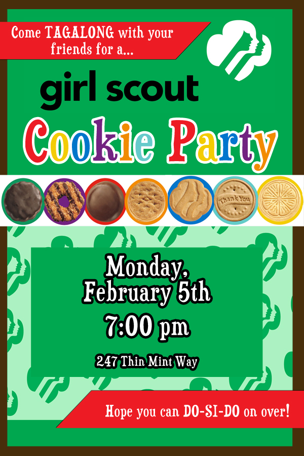 Invite and Delight: Girl Scout Cookie Dinner Party