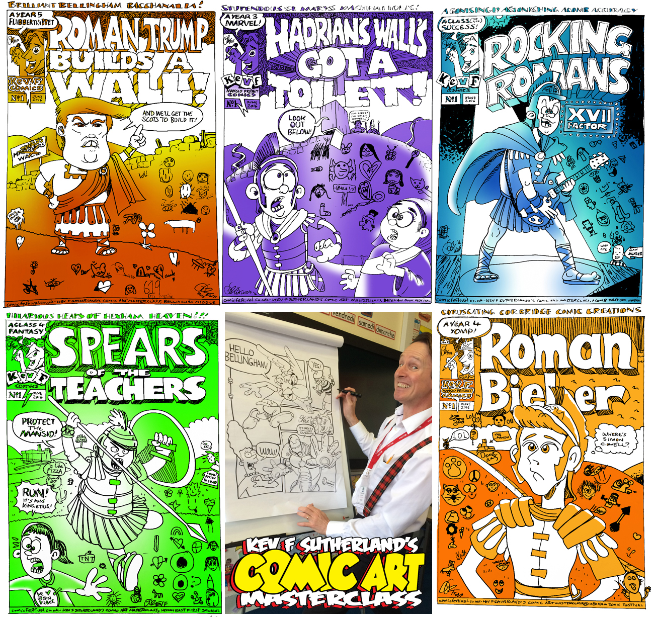 Kev F comic art: Roman Trump Builds A Wall - Roman themed comics from ...