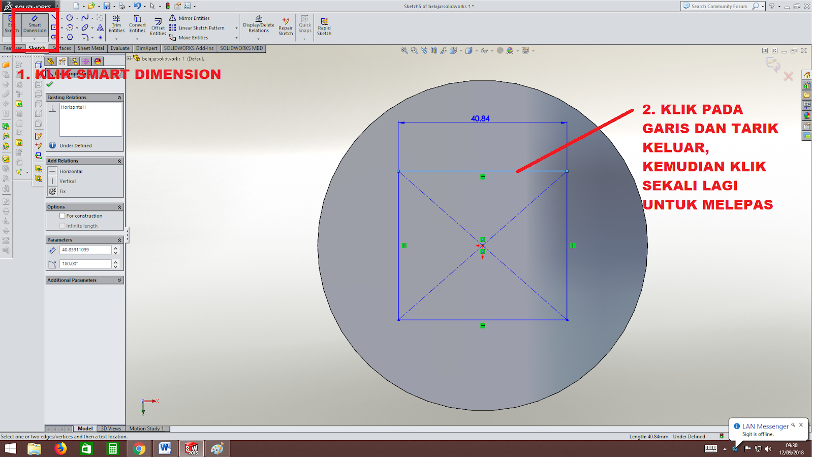 BELAJAR SOLIDWORKS PEMULA 2