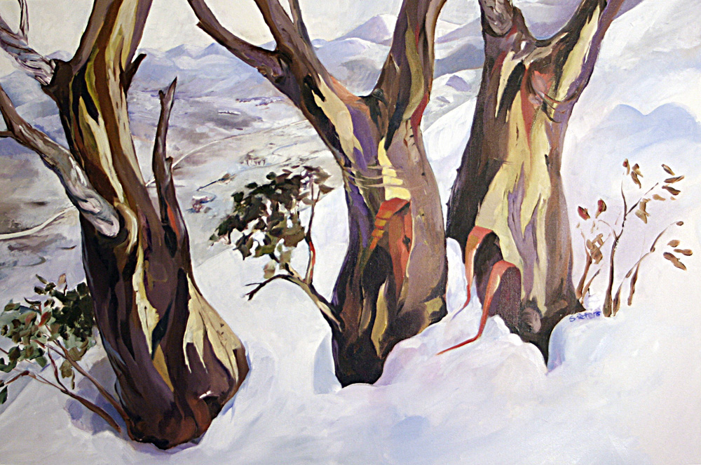 One painting every other day...: Snow Gums