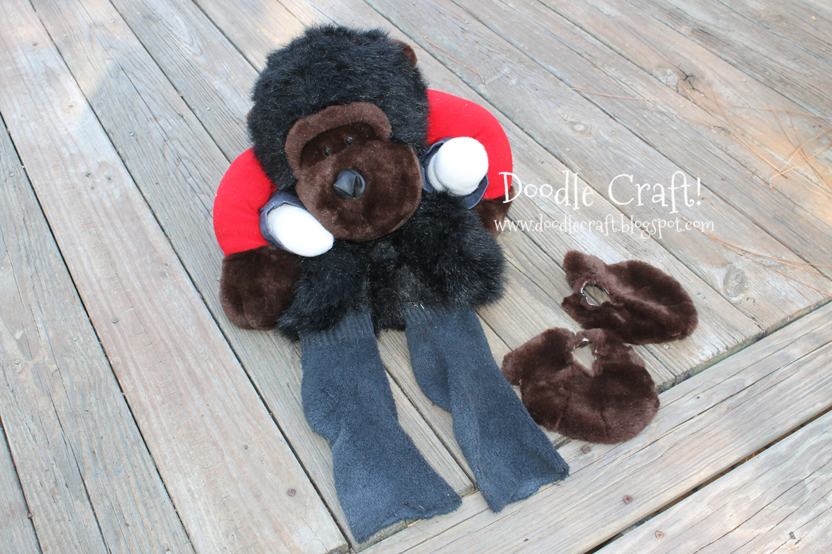 Easy Monkey Piggy-Back-Ride Costume!