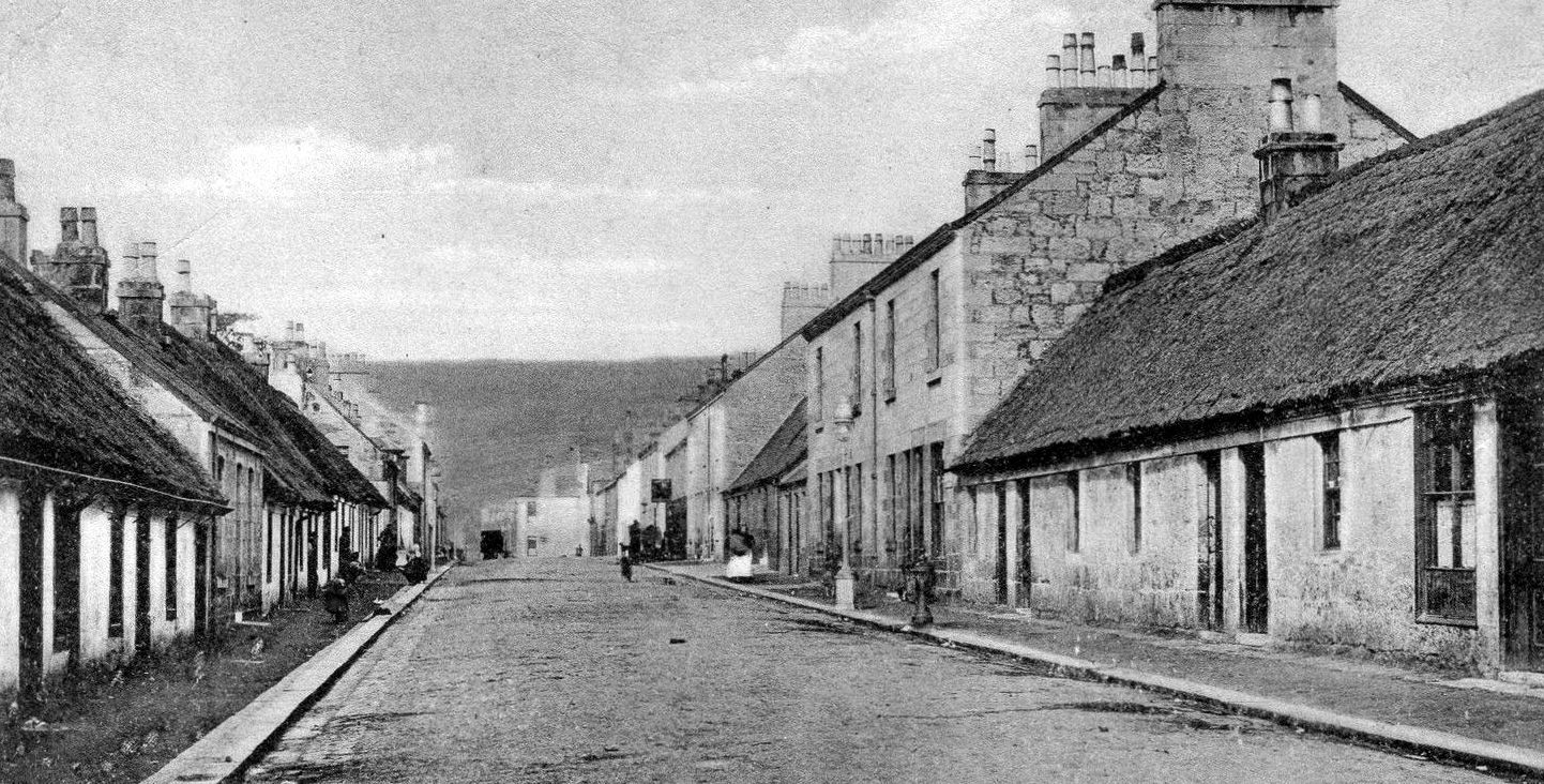 Tour Scotland: Old Photograph Newton Street Kilsyth Scotland