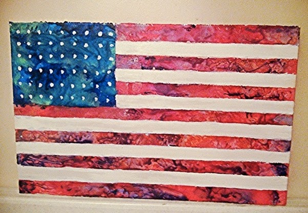 LaBelle Kimiko: American Flag Crayon Art