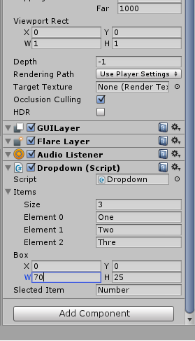 Hangs Breaker: Unity GUI Combobox or Dropdown