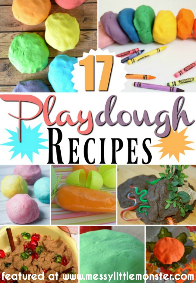 Playdough Recipes - 17+ DIY playdough recipes to make at home - Messy ...