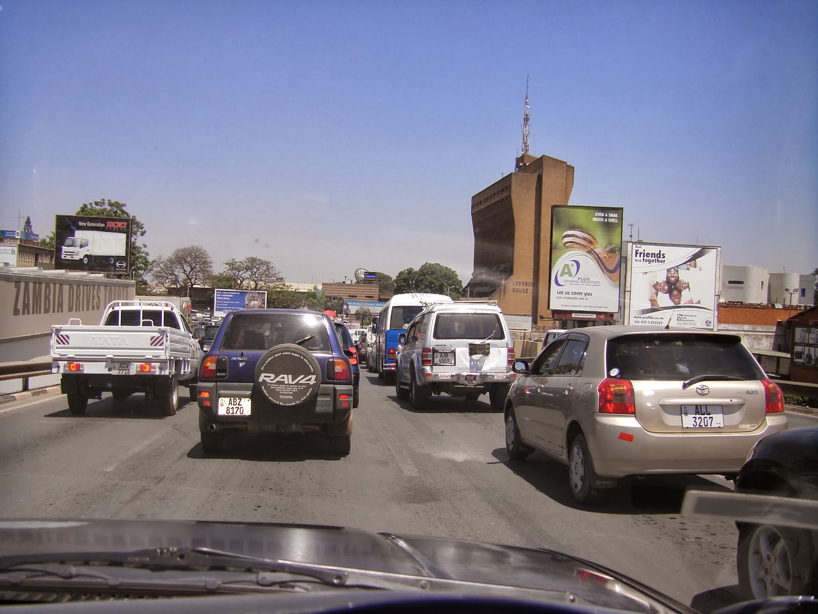 Denzer in Zambia: Central Business District in Lusaka